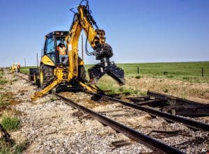 Hydraulic Clam Cribbing Bucket - DYMAXRAIL