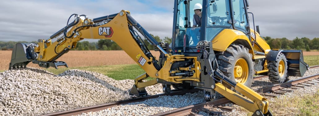 RailRider Hi Rail Attachment for Backhoe Loader | DymaxRail