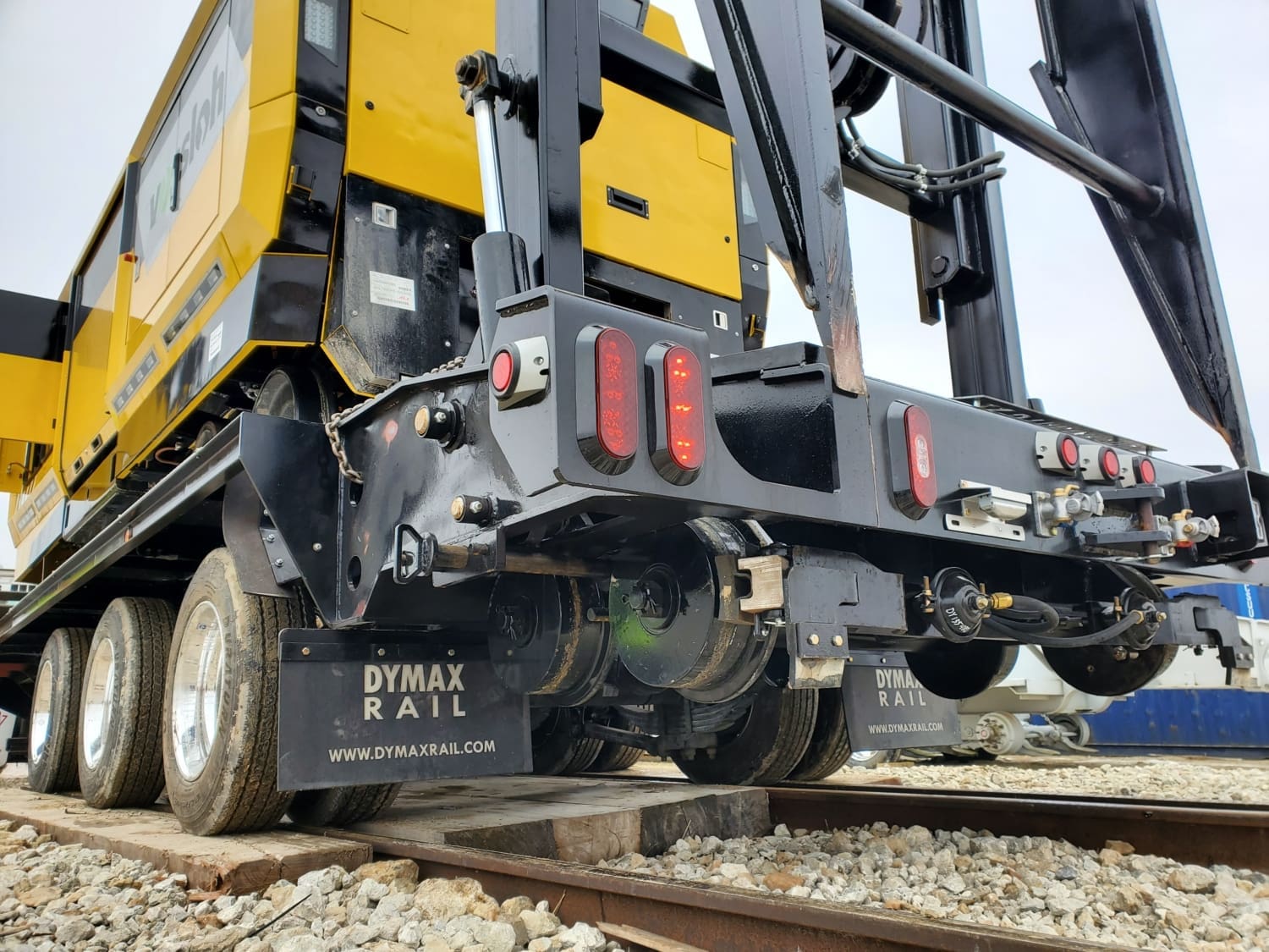 Road Rail Drop Deck Hi Rail Trailer | Dymax Rail Trailers