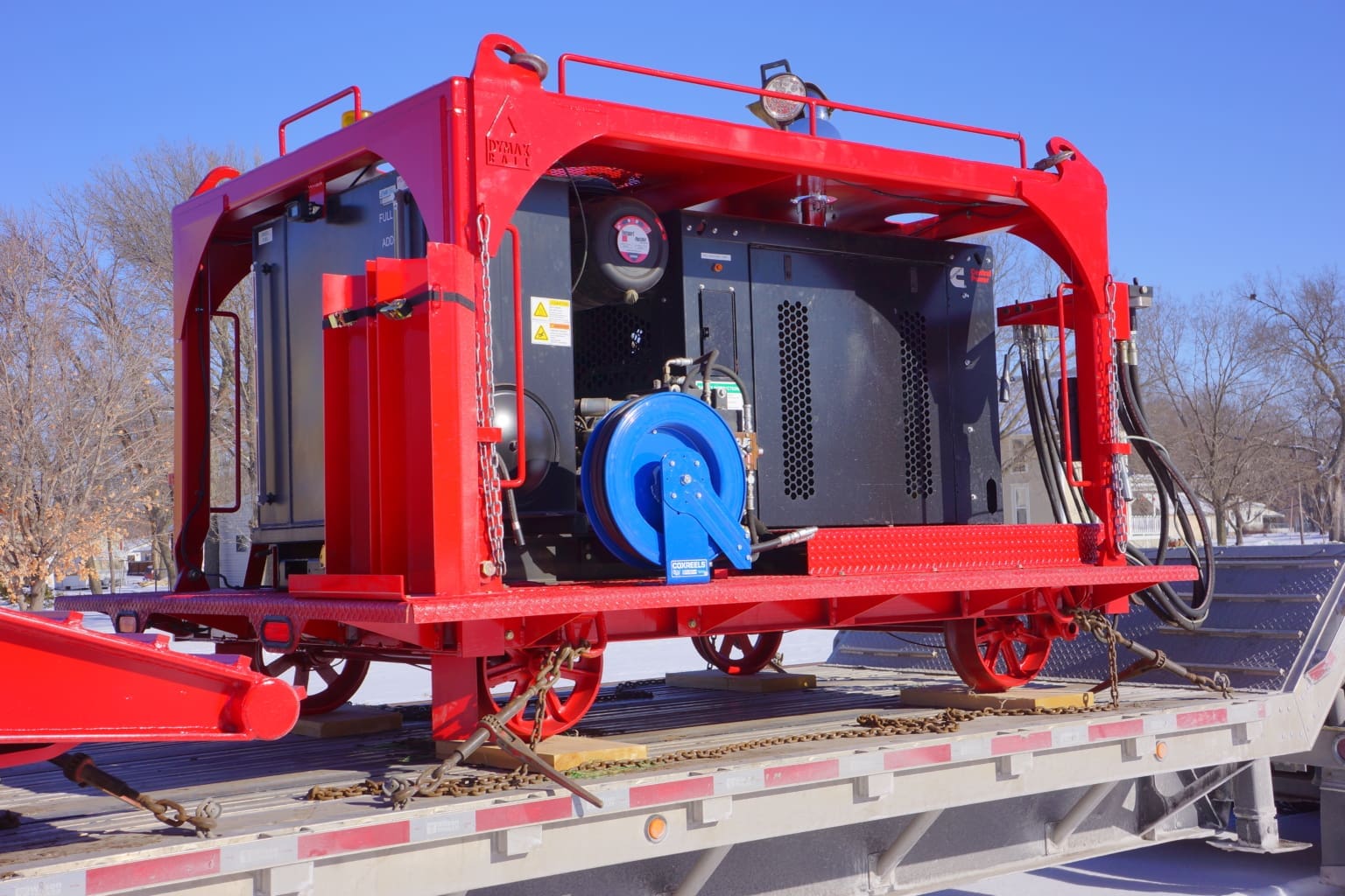 Large Excavator Powered Shuttle Car - DYMAXRAIL