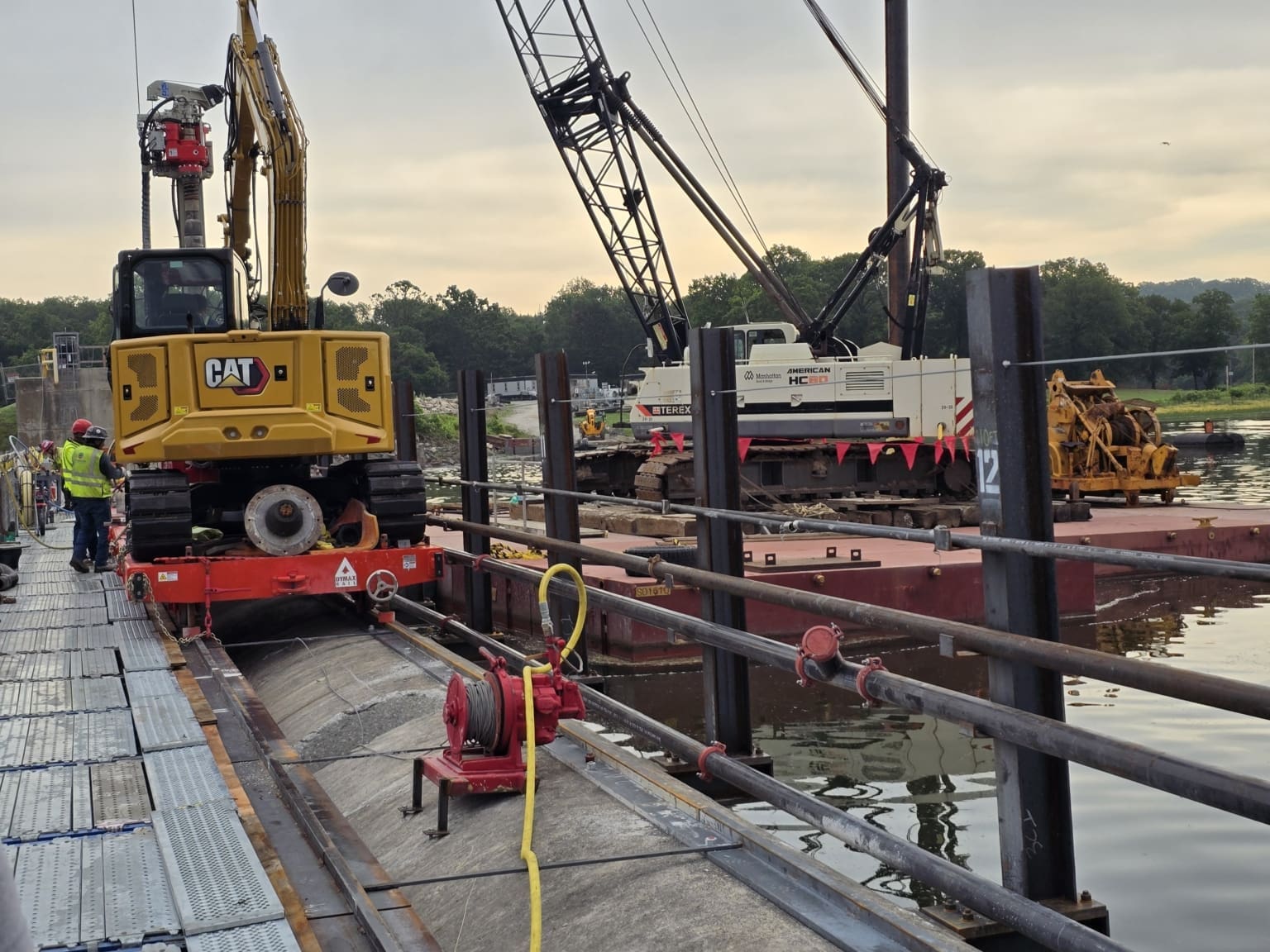 Nicholson Construction Reinforces Eucha Dam with DymaxRail Cart
